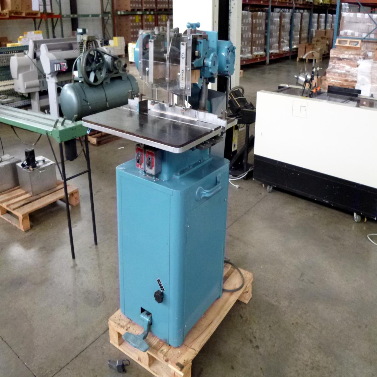 Lot #28: Nygren-Dahly 3-Hole Paper Drill w/ Baum Drill Heads - WireBids